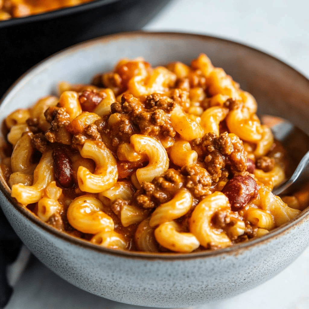 Easy Chili Mac Recipe - ymrecipes.com