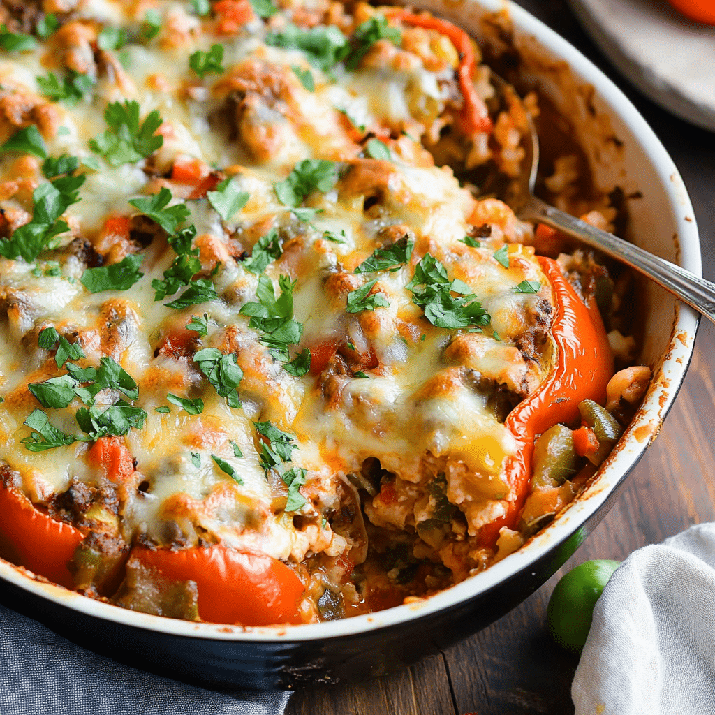 Stuffed Pepper Casserole Recipe - ymrecipes.com