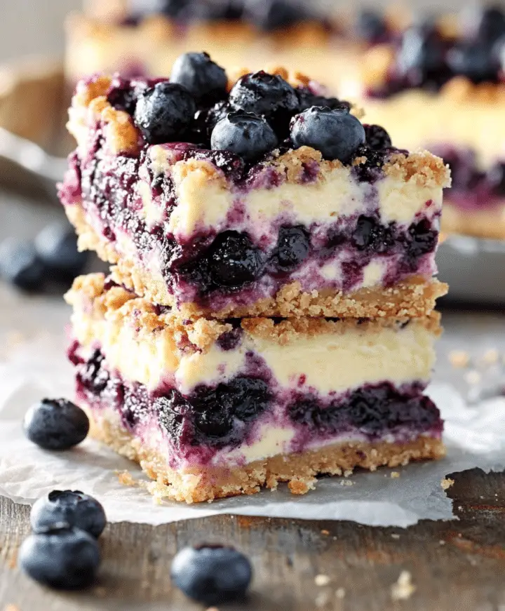 Blueberry Cream Cheese Bars Recipe - ymrecipes.com