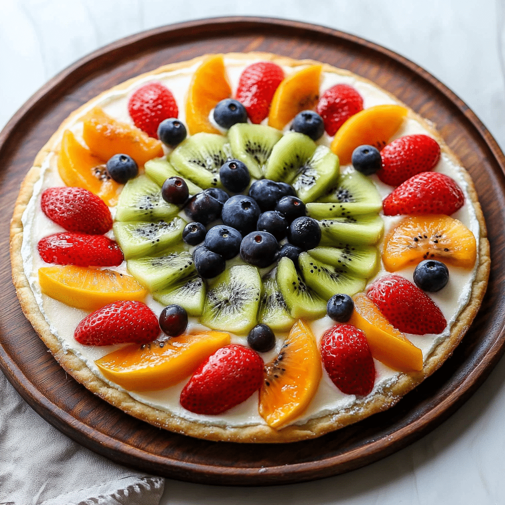 Fruit Pizza Recipe - ymrecipes.com