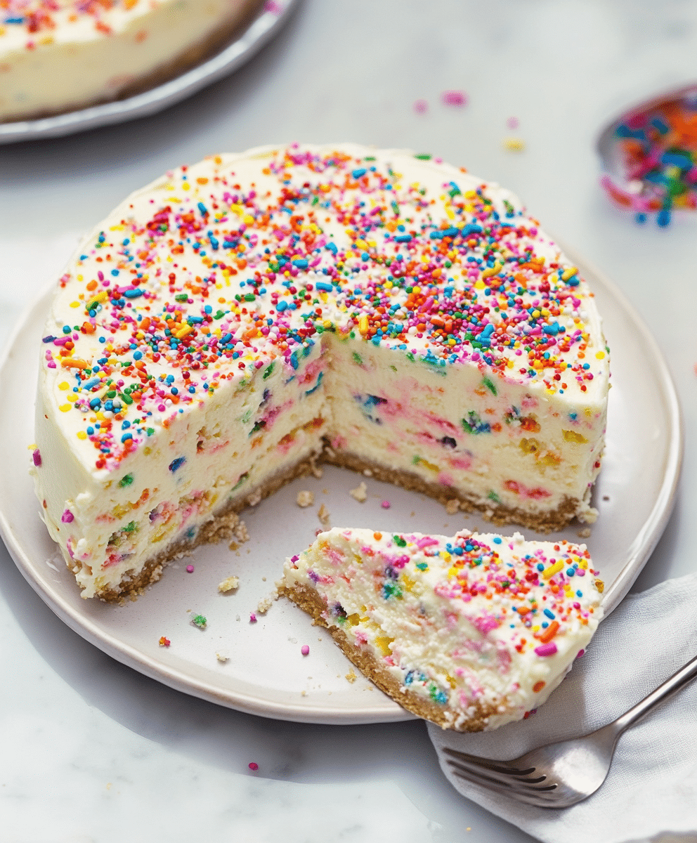 Funfetti Cheesecake Recipe - ymrecipes.com