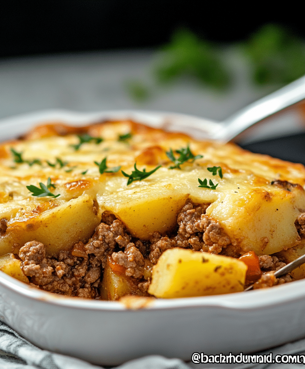 Ground Beef Casserole With Potatoes Recipe - ymrecipes.com
