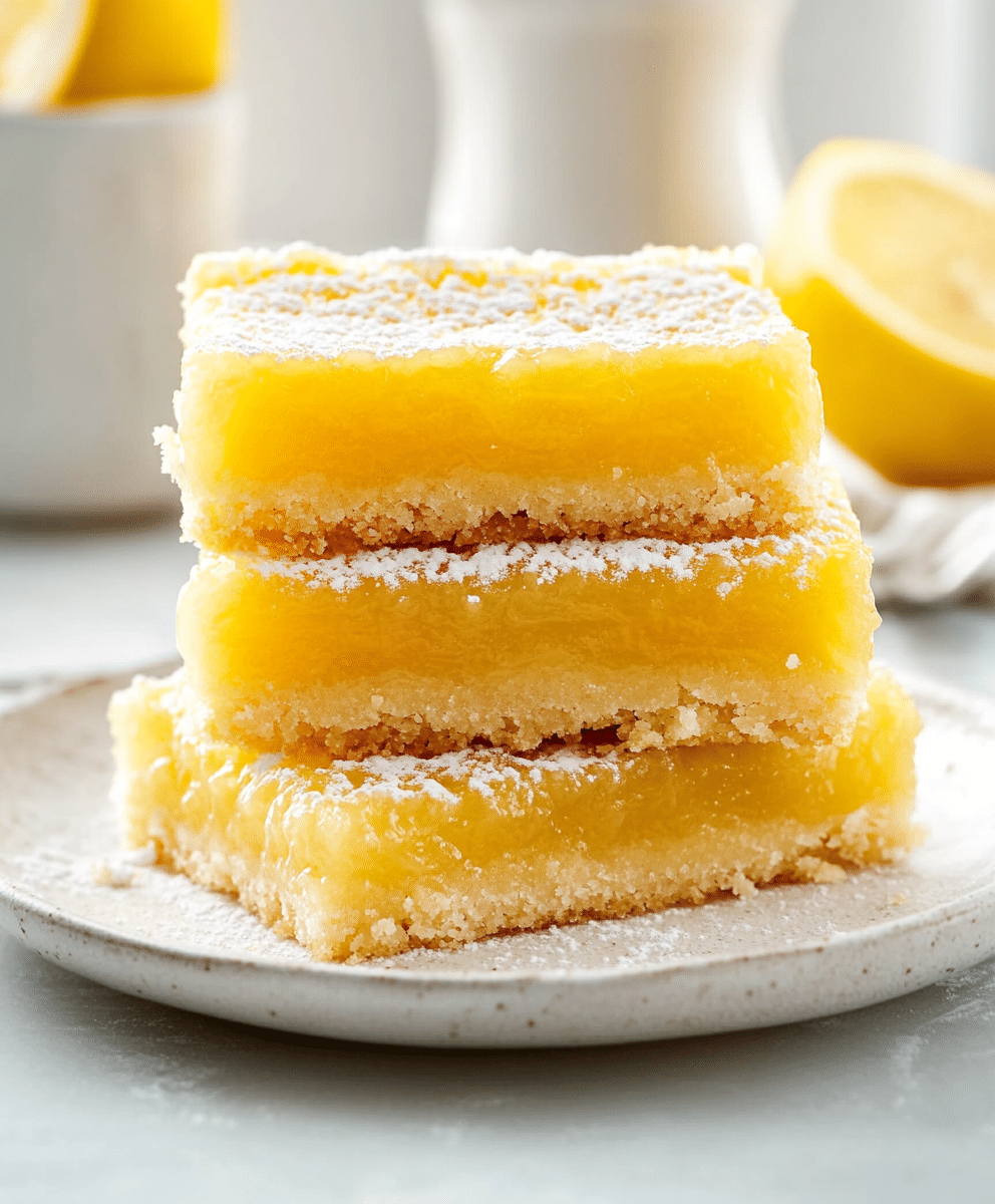Lemon Bars With Shortbread Crust Recipe - ymrecipes.com