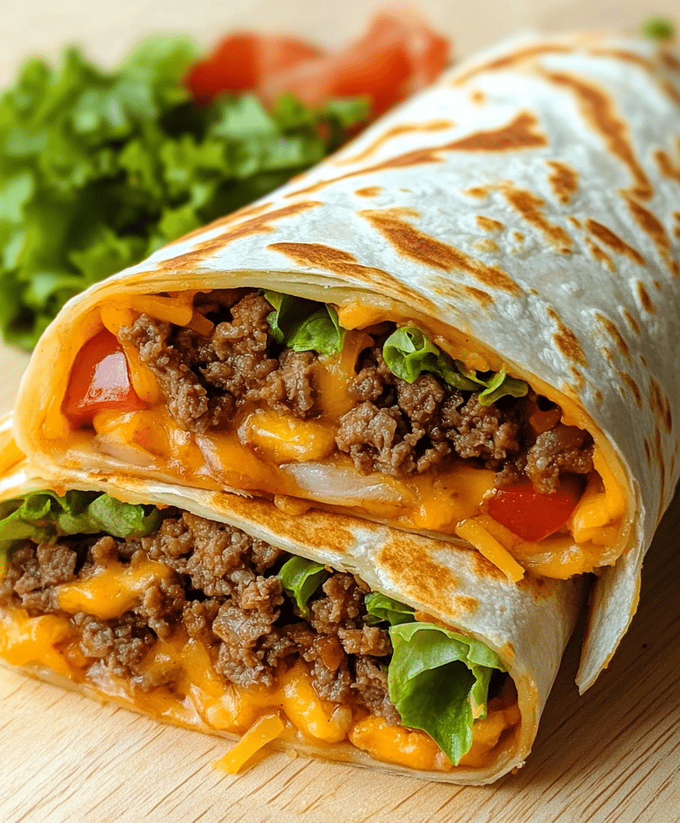 Nacho Cheese Beef Wrap Recipe - ymrecipes.com