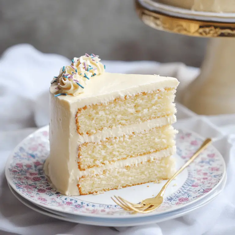 New Favorite White Layer Cake Recipe - ymrecipes.com