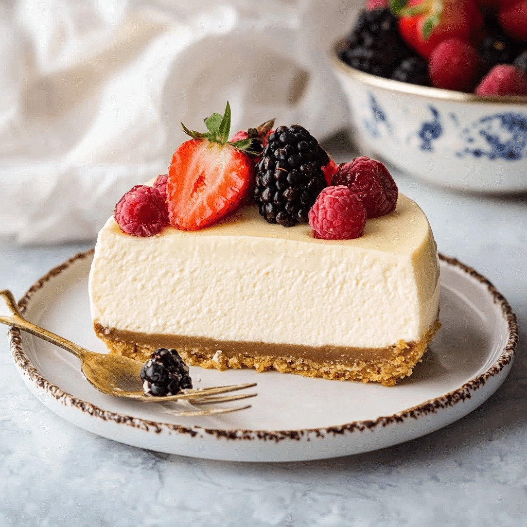 No-Bake Cheesecake Recipe - ymrecipes.com