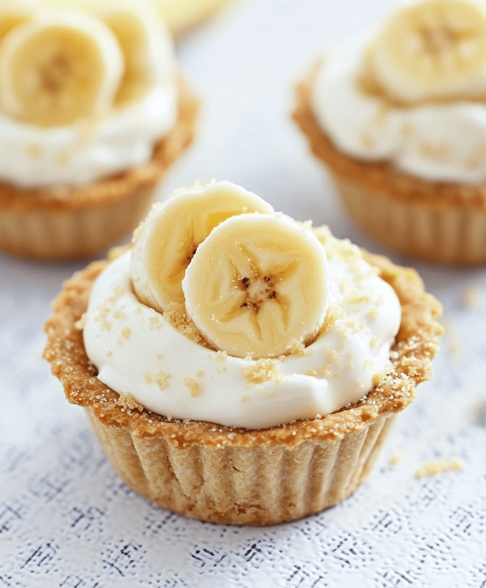 No Bake Mini Banana Cream Pies Recipe