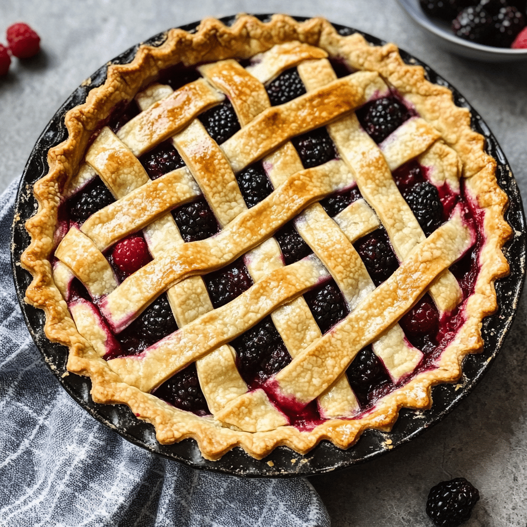 Triple Berry Pie Recipe - ymrecipes.com