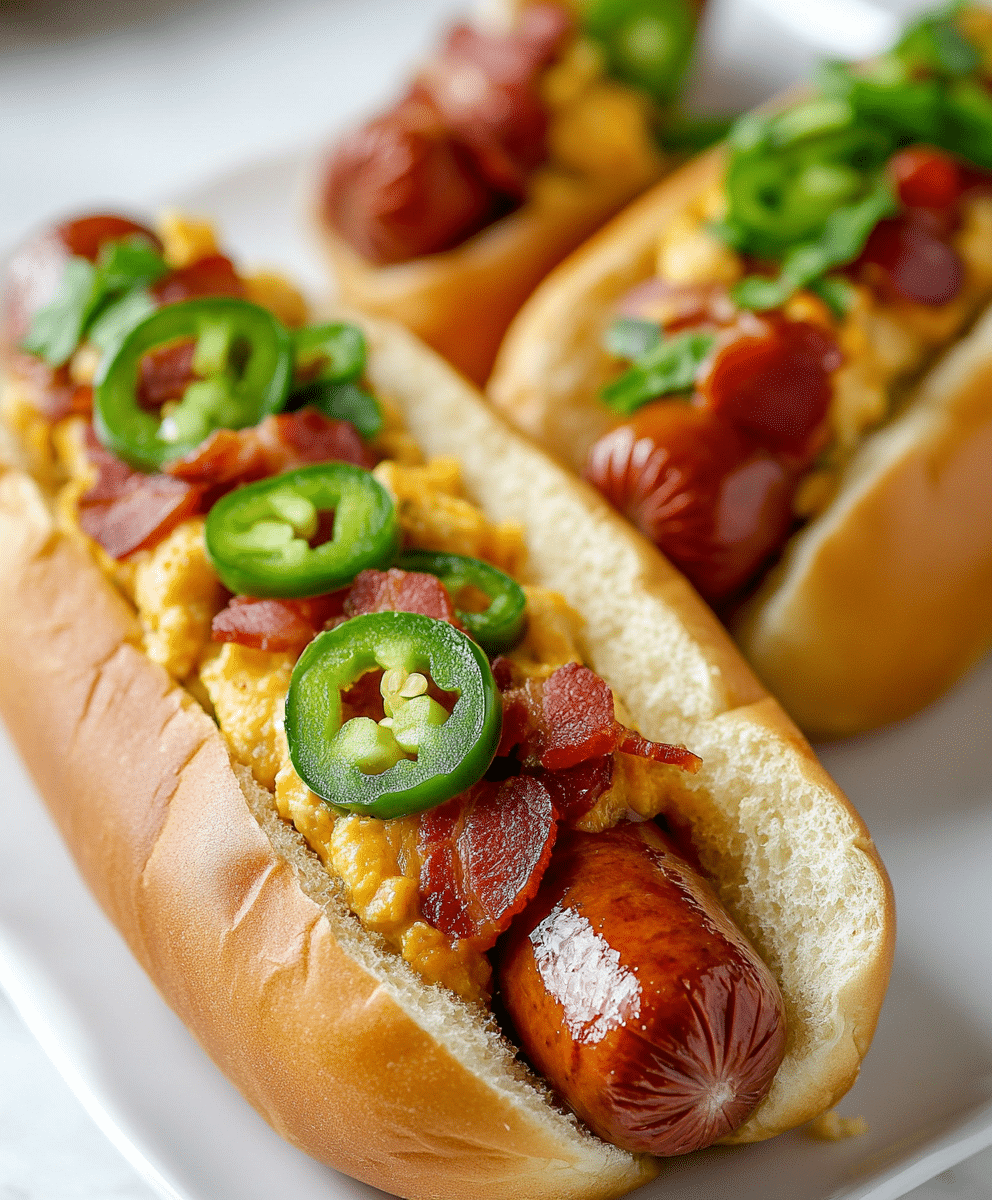 Bacon Jalapeño Popper Hot Dogs Recipe - ymrecipes.com