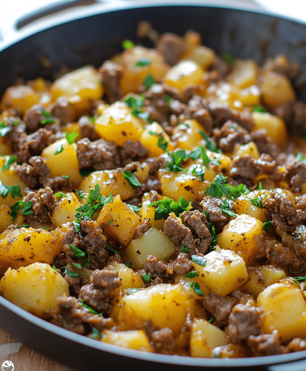 Beef And Potatoes Skillet Recipe - ymrecipes.com