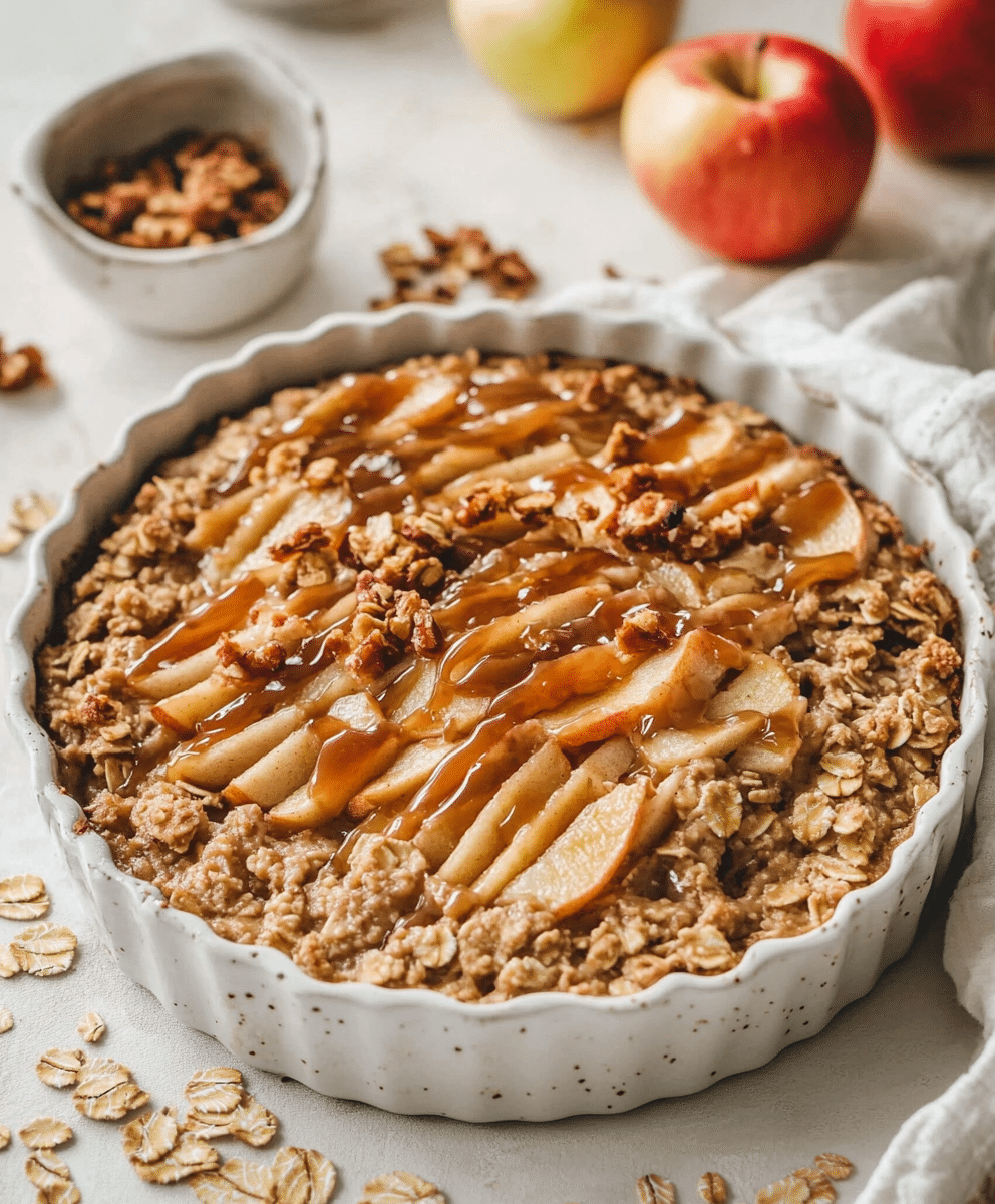 Caramel Apple Oatmeal Bake Recipe - ymrecipes.com