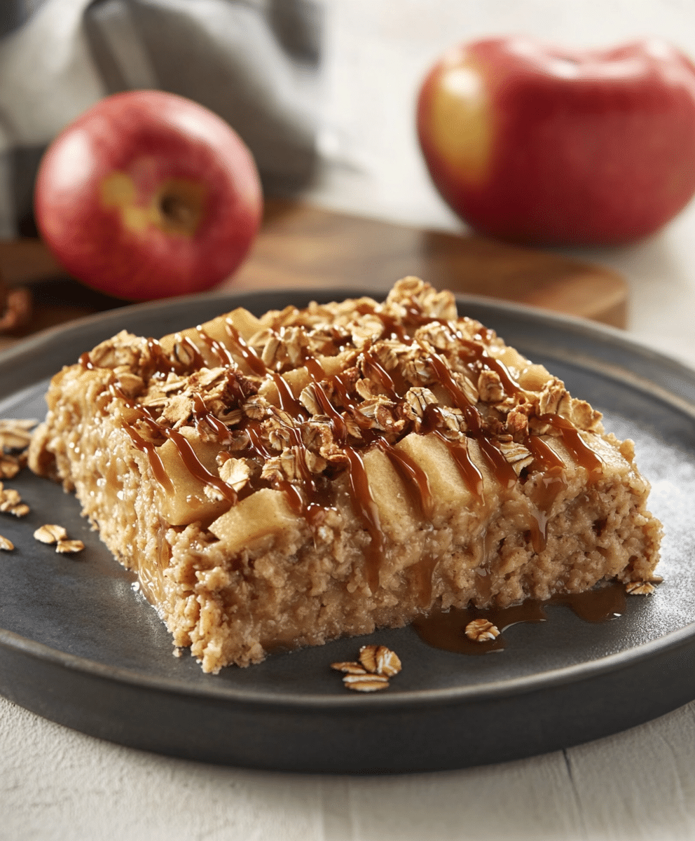Caramel Apple Oatmeal Bake Recipe - ymrecipes.com