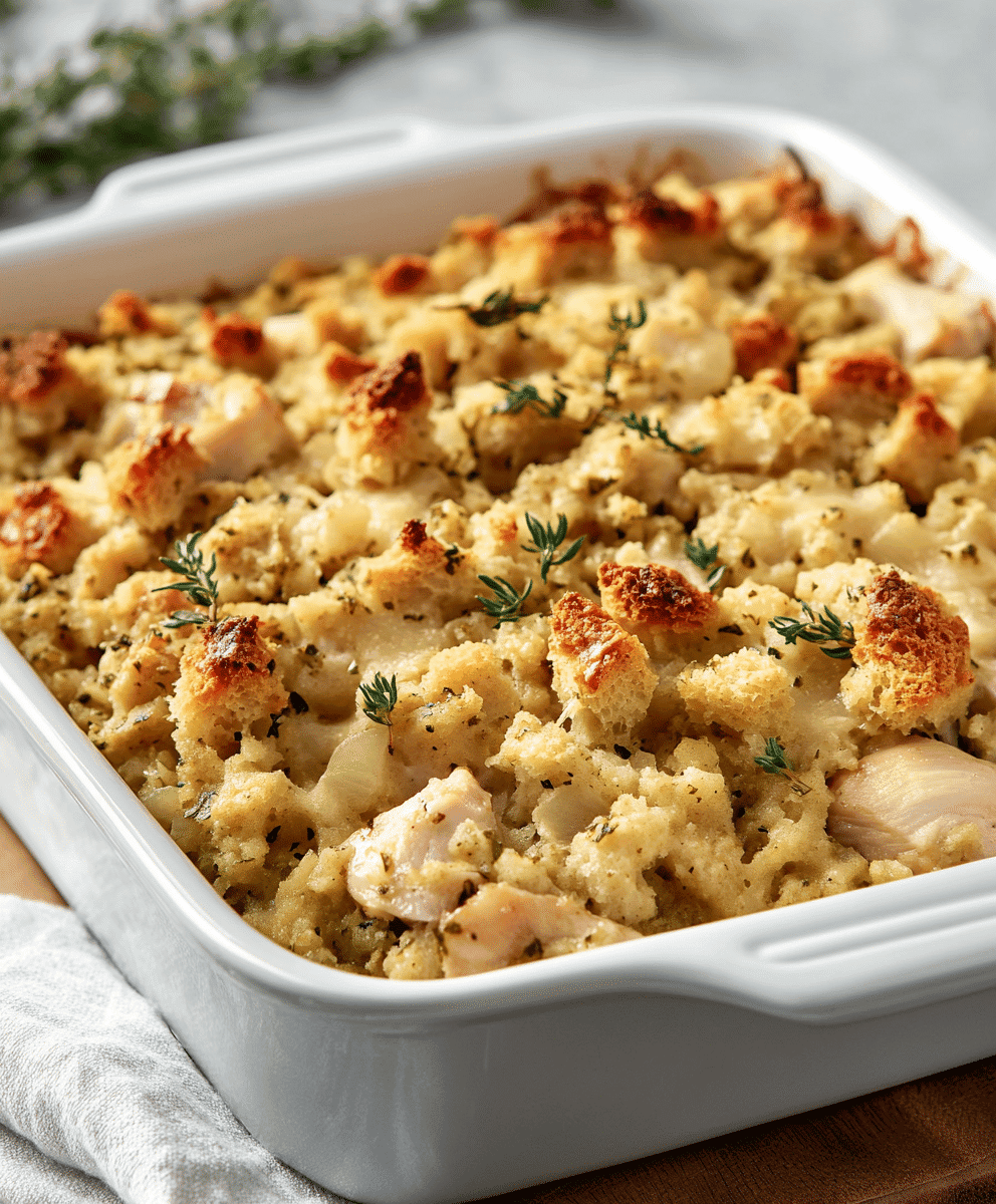 Chicken & Stuffing Bake Recipe - ymrecipes.com