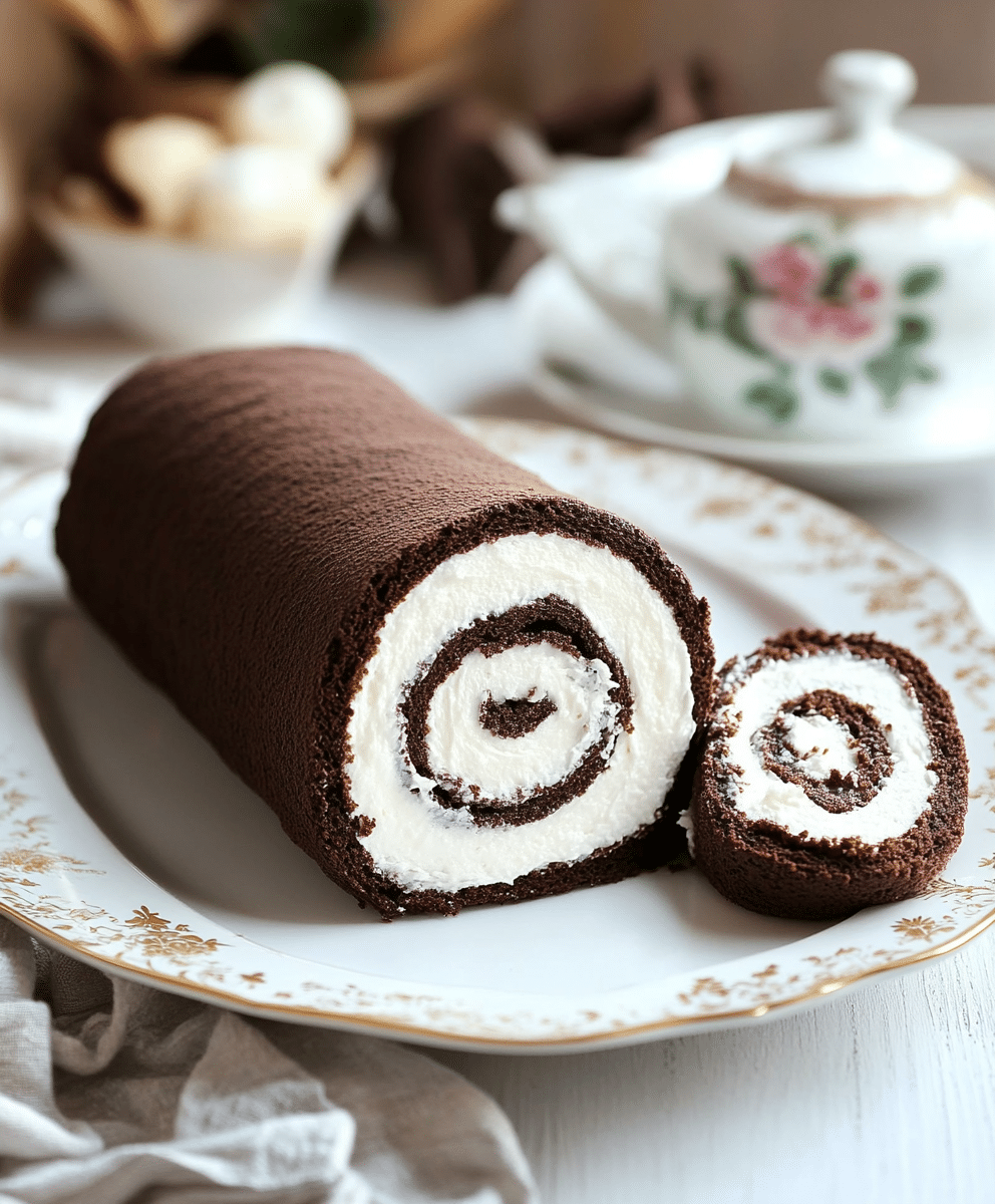 Choco Swiss Roll Delight Recipe - ymrecipes.com