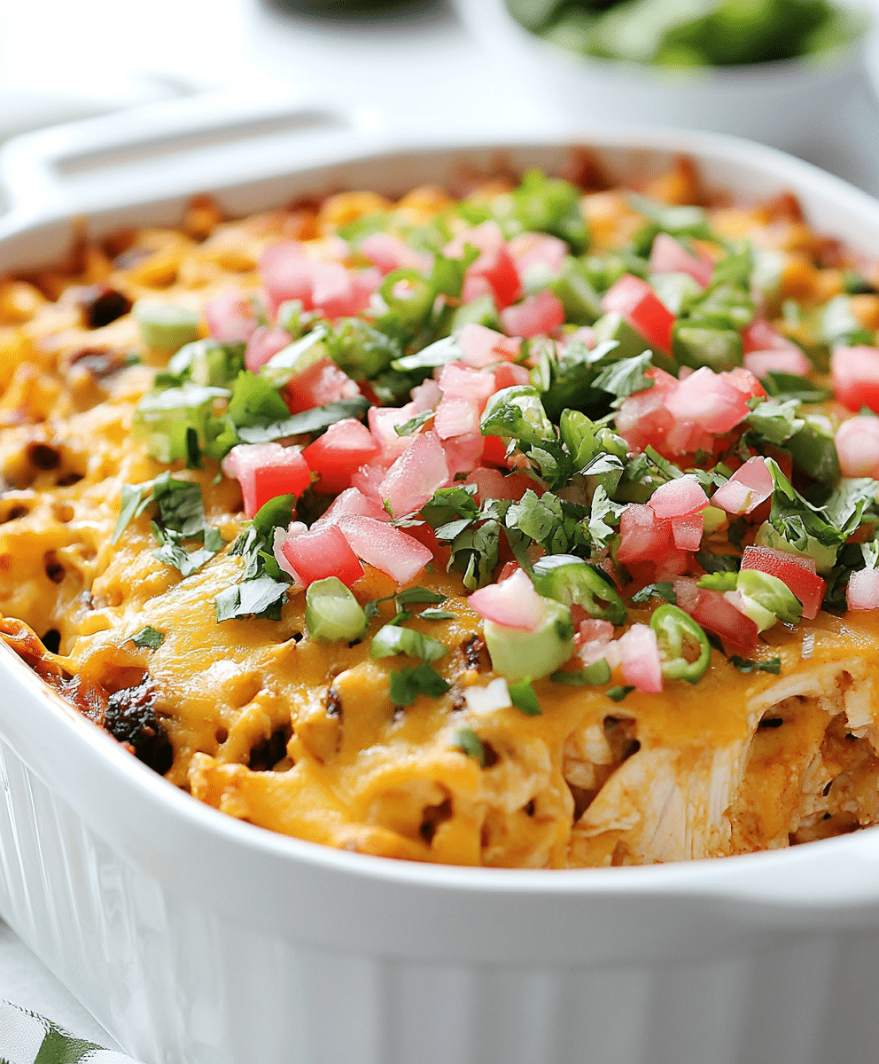 Fiesta Chicken Casserole Recipe - ymrecipes.com