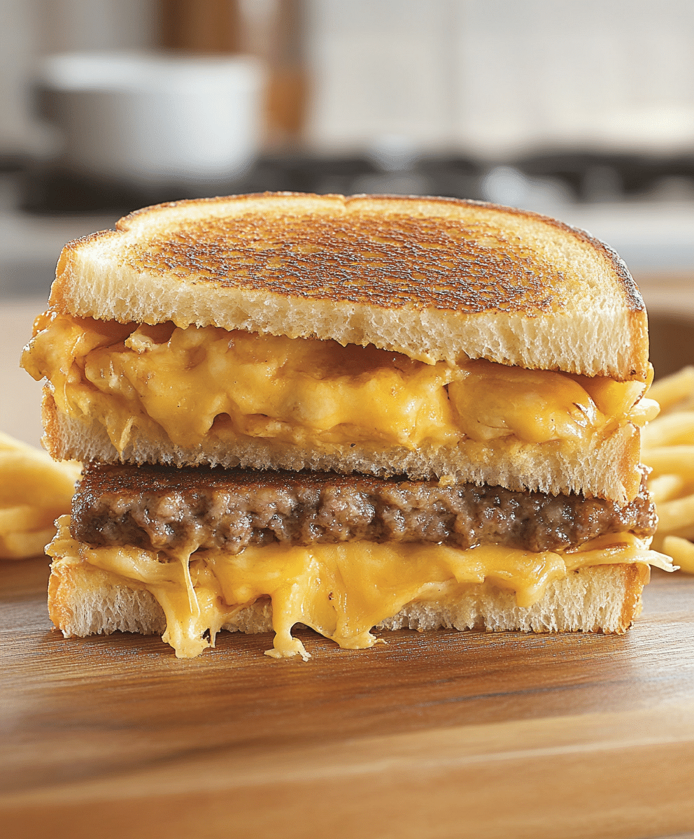 Grilled Cheese Patty Melts Recipe - ymrecipes.com