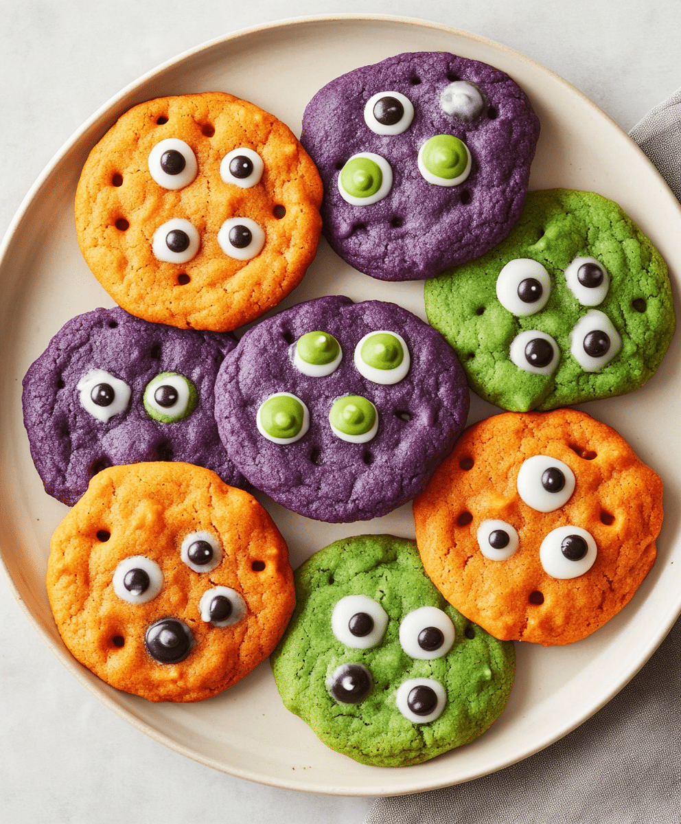 Halloween Monster Cookies Recipe - ymrecipes.com