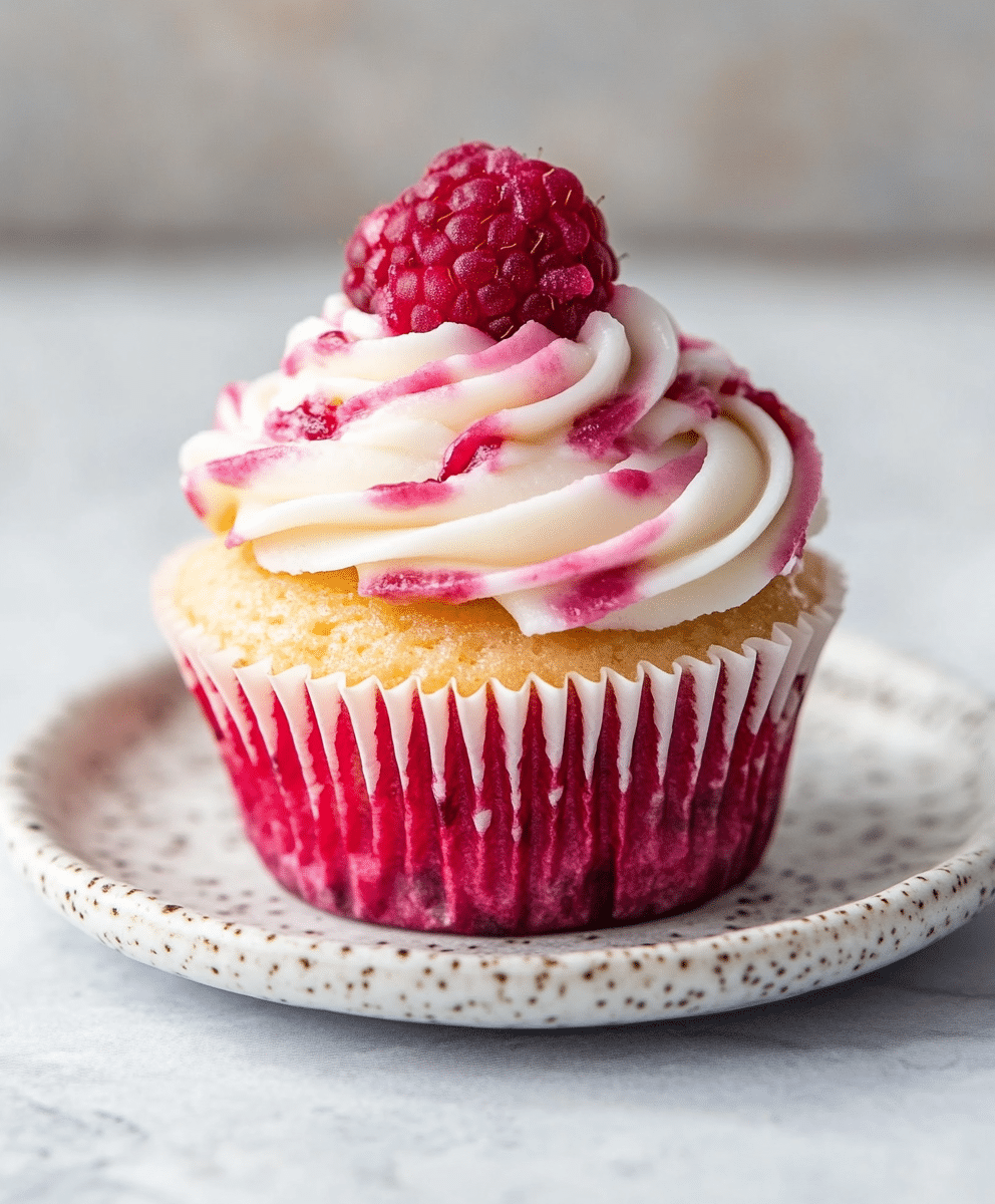 Luscious Raspberry Cheesecake Cupcakes Recipe - ymrecipes.com