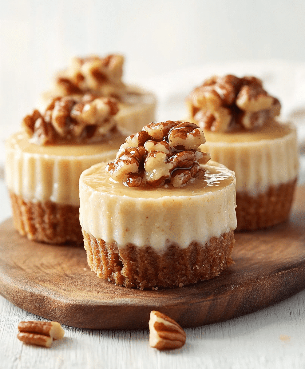 Mini Pecan Pie Cheesecakes Recipe - ymrecipes.com