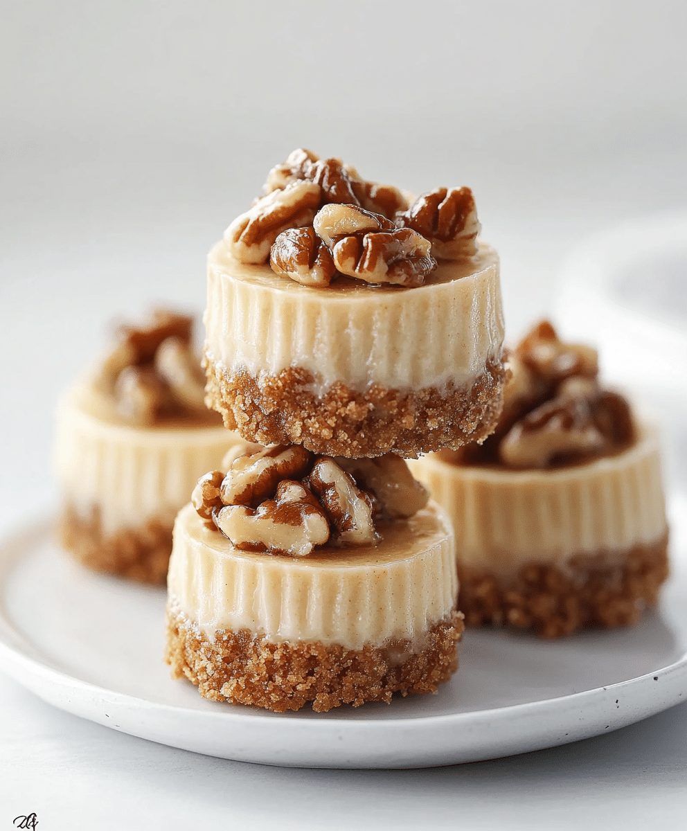 Mini Pecan Pie Cheesecakes Recipe - ymrecipes.com
