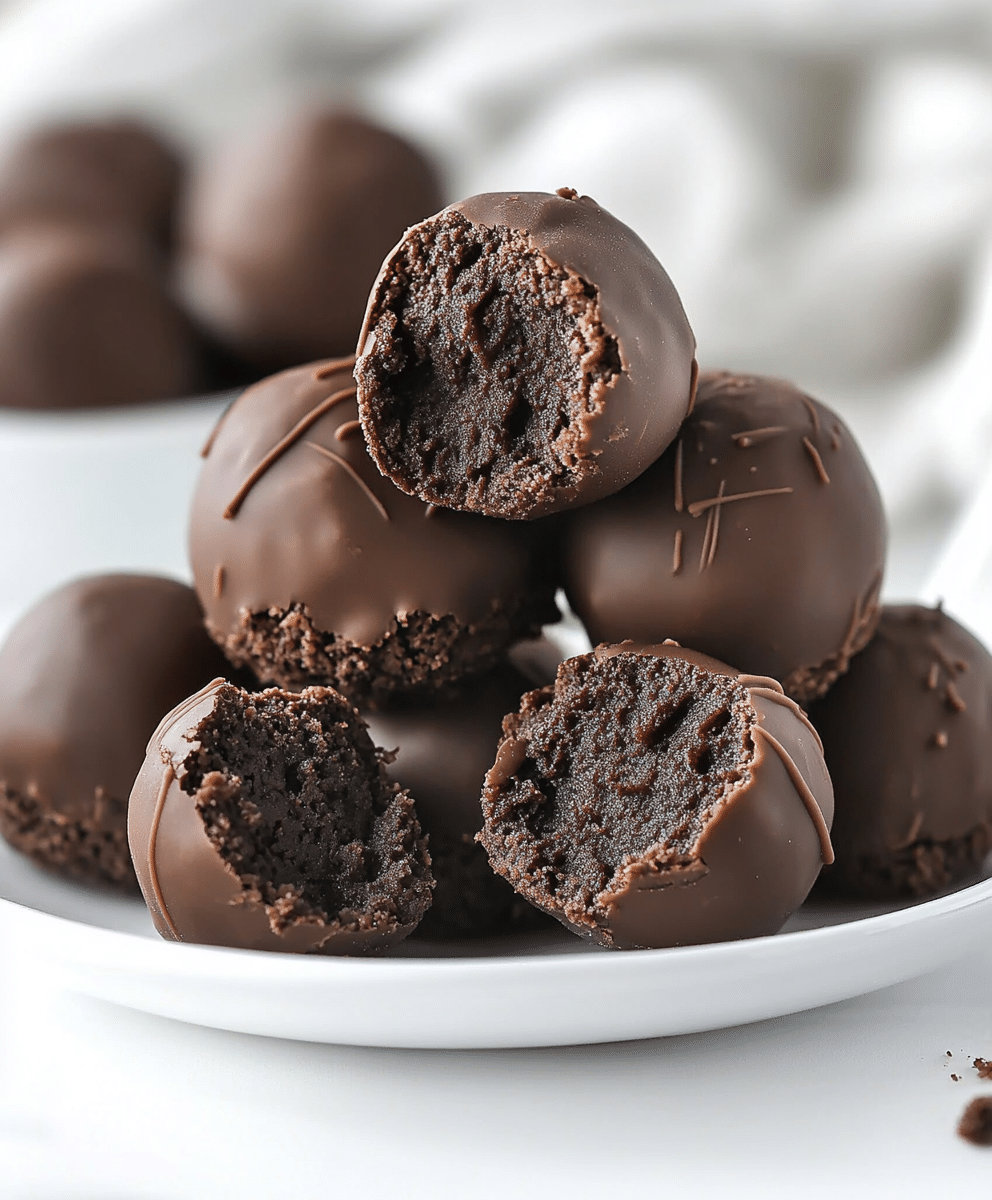 Easy Brownie Truffles Recipe - ymrecipes.com