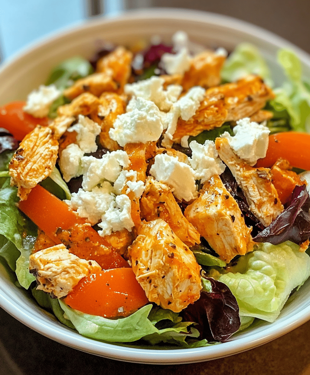Easy Buffalo Chicken Salad Recipe - ymrecipes.com