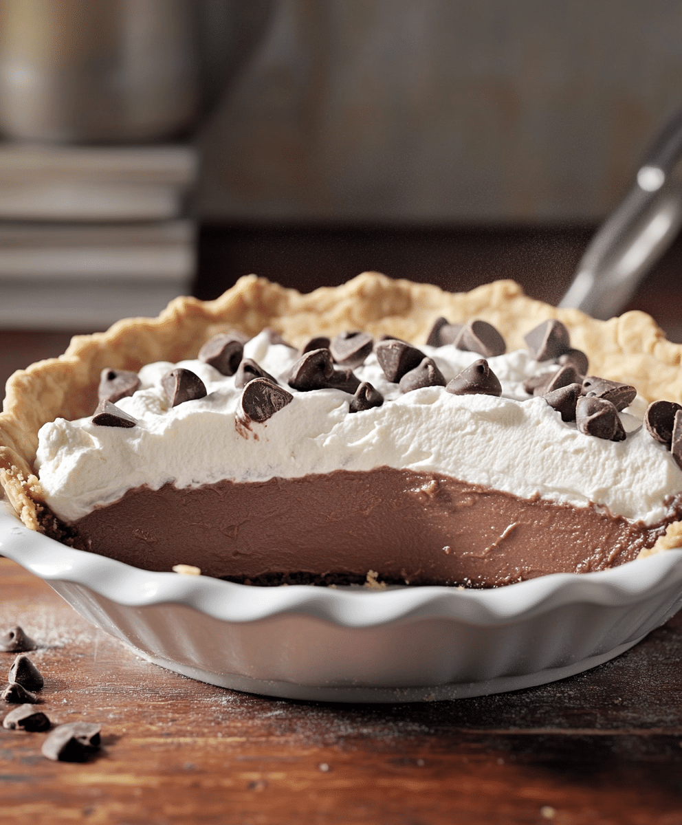 Easy Chocolate Pie Recipe - ymrecipes.com