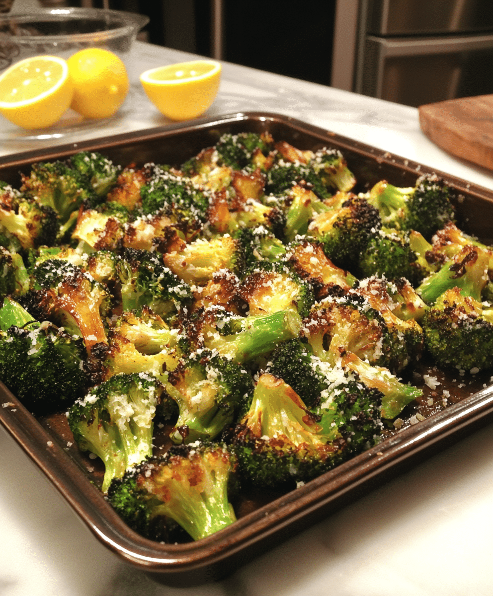 Garlic Parmesan Roasted Broccoli Recipe - ymrecipes.com