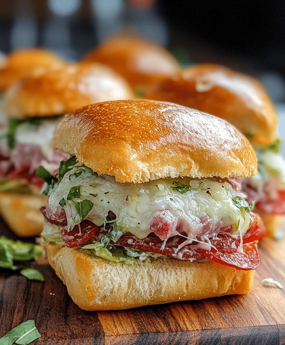 Italian Sliders Recipe - ymrecipes.com