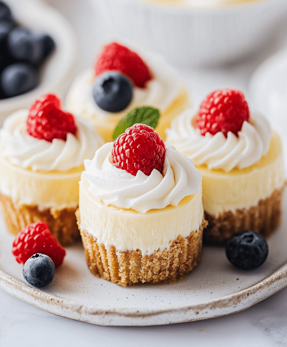 Mini Cheesecakes Recipe - ymrecipes.com
