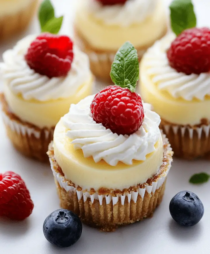 Mini Cheesecakes Recipe - ymrecipes.com