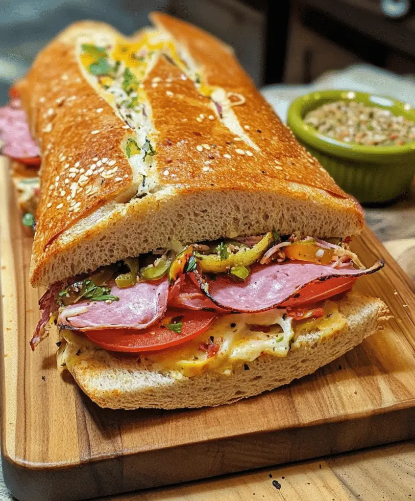 Toasted Italian Sandwich Recipe - ymrecipes.com