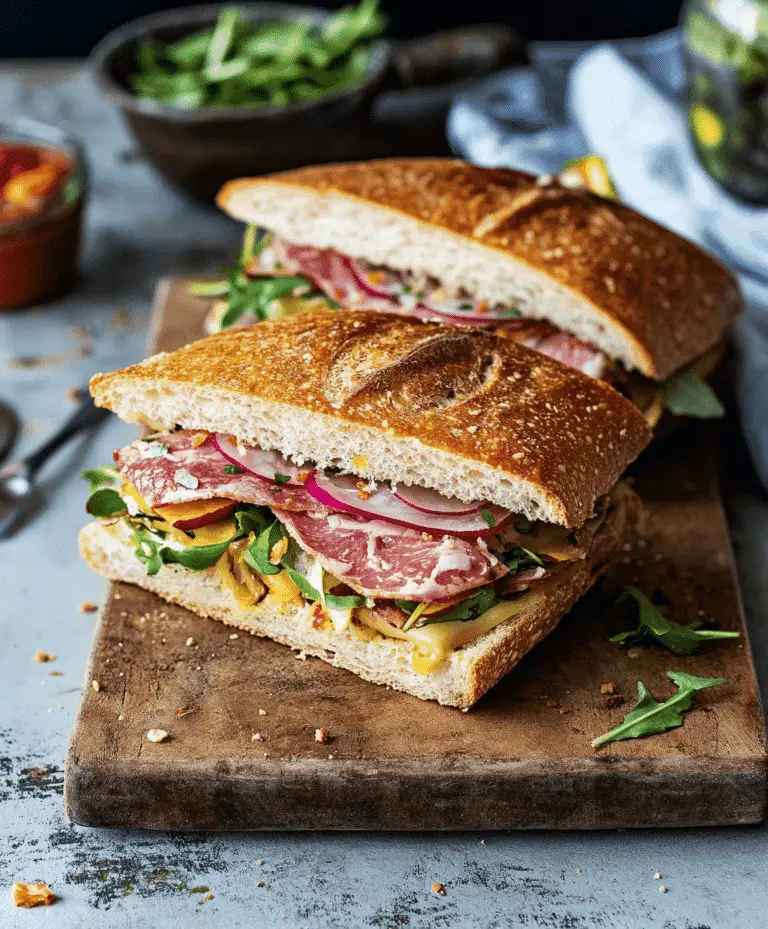 Toasted Italian Sandwich Recipe - ymrecipes.com