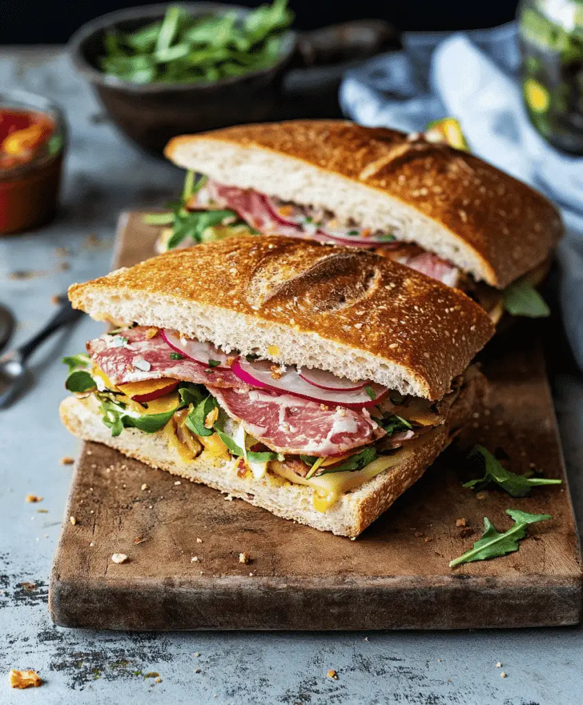 Toasted Italian Sandwich Recipe - ymrecipes.com