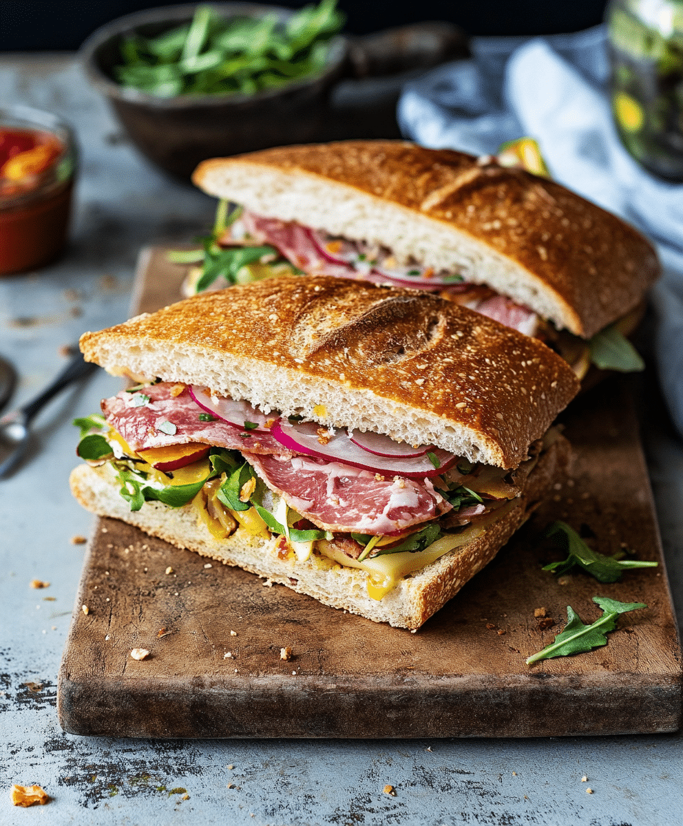 Toasted Italian Sandwich Recipe - ymrecipes.com