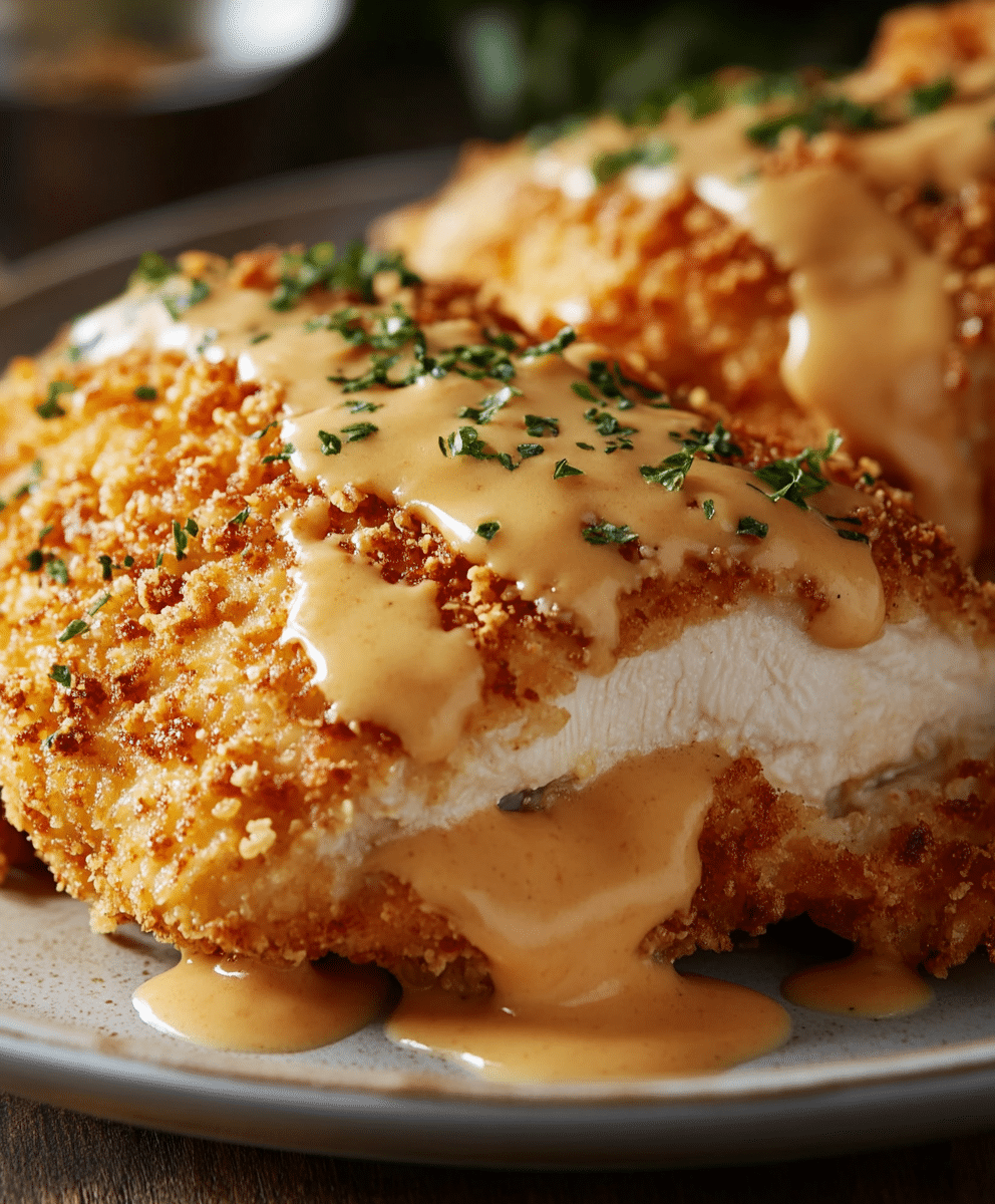 Crispy Cheddar Chicken Recipe - ymrecipes.com