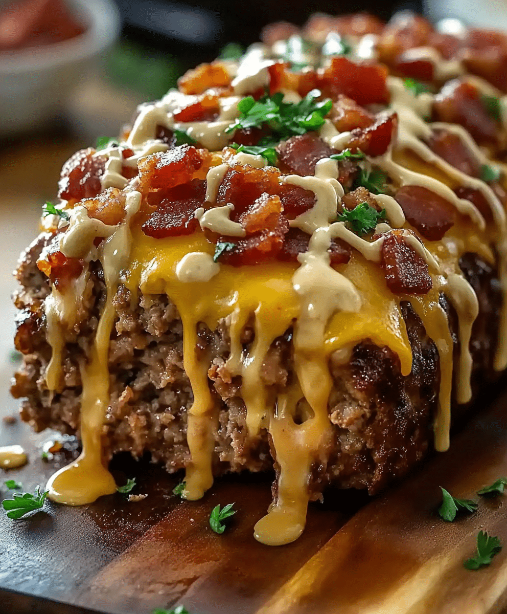 Bacon Cheeseburger Meatloaf Recipe - ymrecipes.com