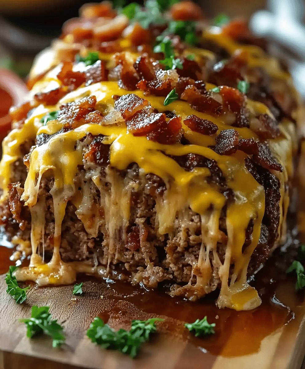 Bacon Cheeseburger Meatloaf Recipe - ymrecipes.com