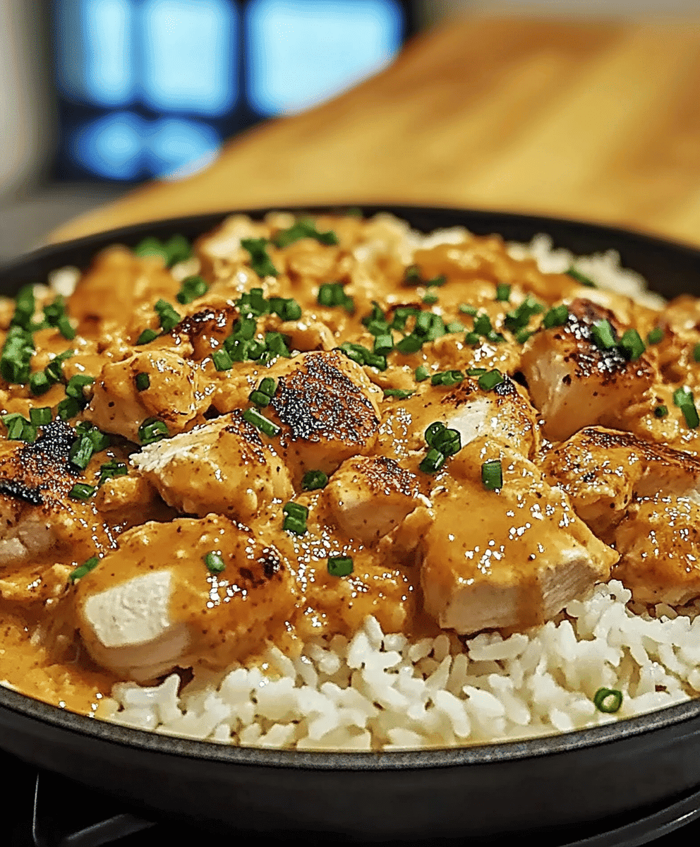 Smothered Chicken And Rice Recipe - ymrecipes.com