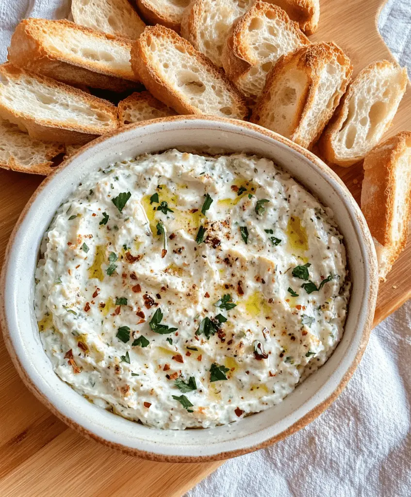 Baked Garlic Bread Dip Recipe - ymrecipes.com