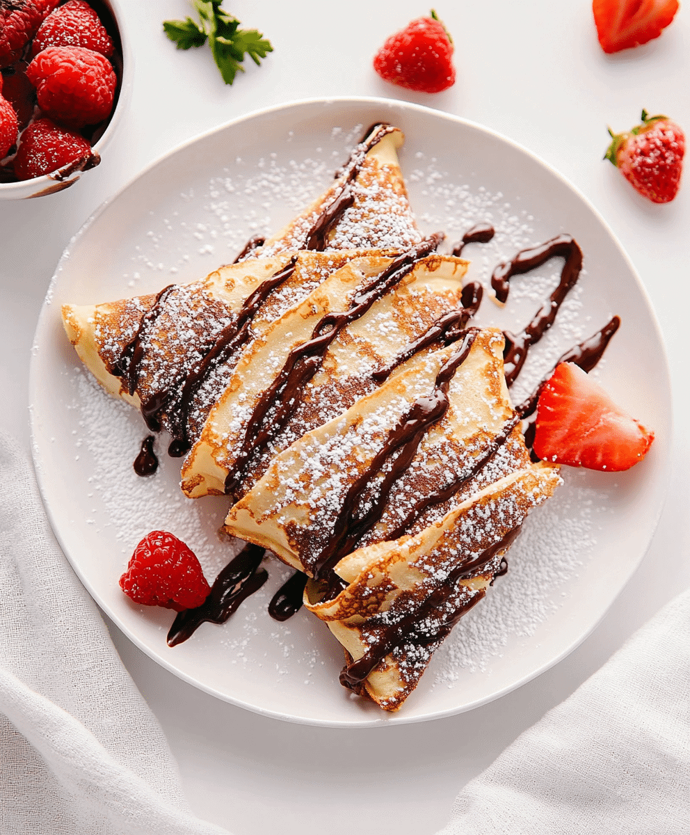Nutella Cream-filled Crepes Recipe - ymrecipes.com