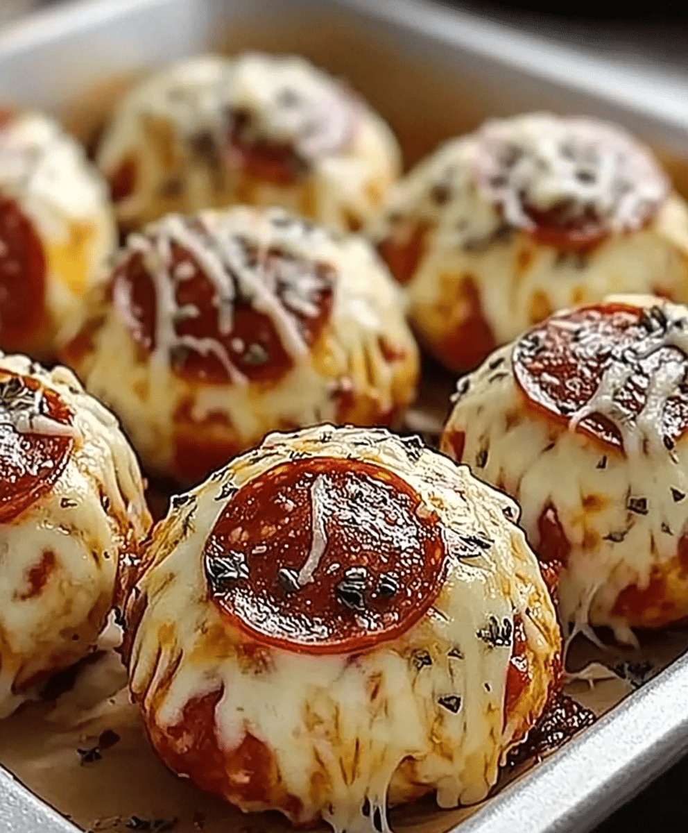 Pepperoni Pizza Bombs Recipe - ymrecipes.com
