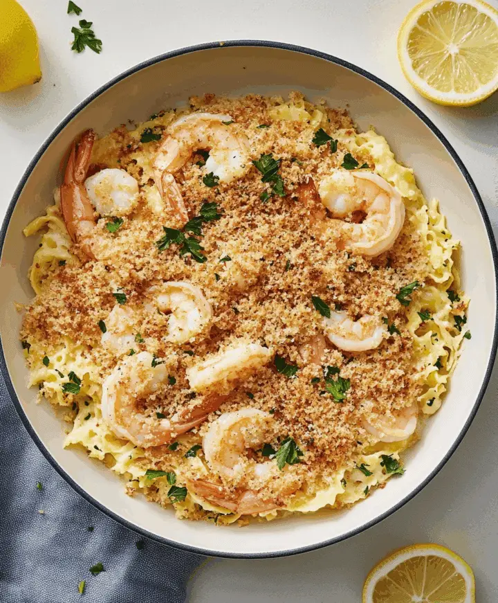Baked Shrimp Scampi With Bread Crumbs Recipe - ymrecipes.com