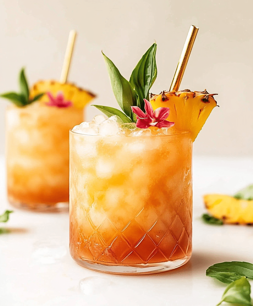 A Pineapple Mango Rum Punch Recipe - ymrecipes.com