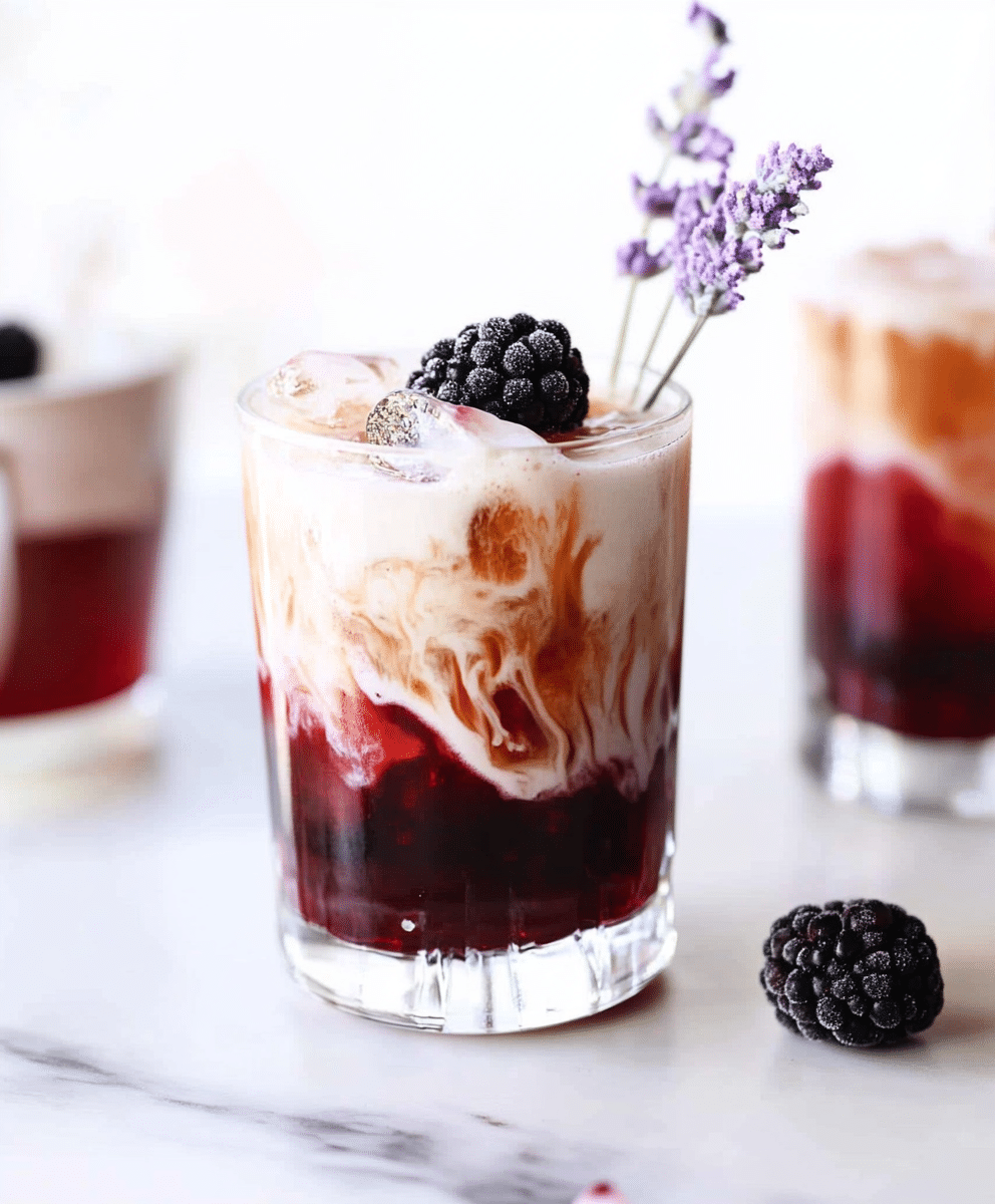Blackberry Tea Iced Tea Latte Recipe - ymrecipes.com