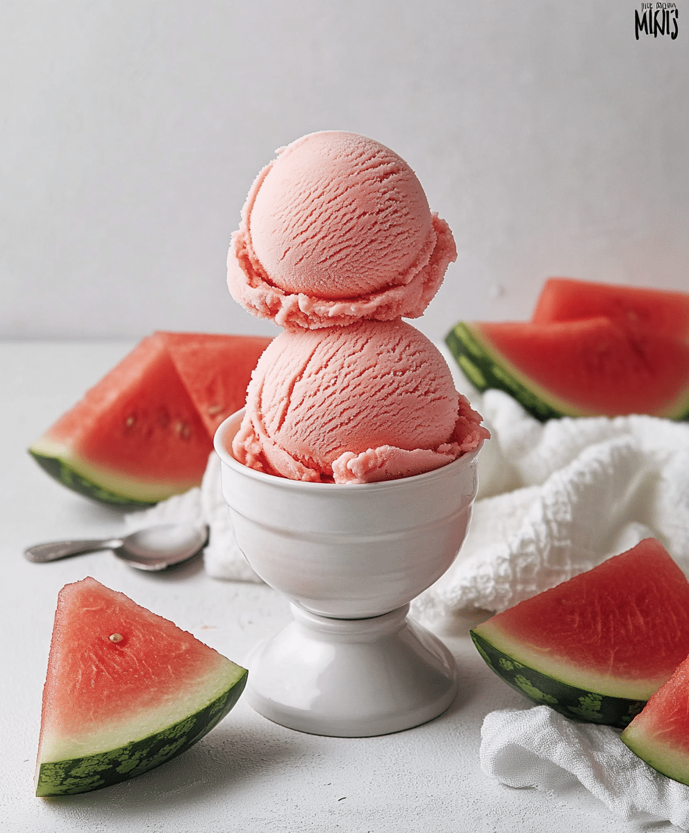 2-ingredient Watermelon Gelato Recipe - ymrecipes.com