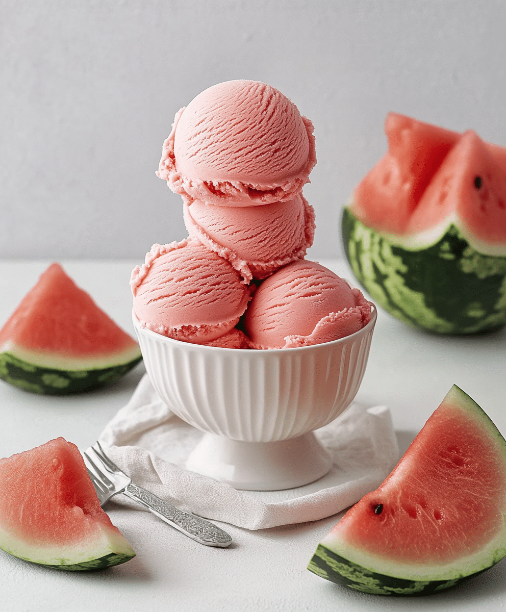 2-ingredient Watermelon Gelato Recipe - ymrecipes.com