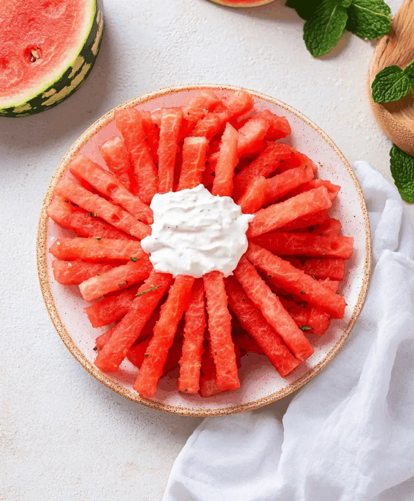 Healthy Watermelon Fries Recipe - ymrecipes.com