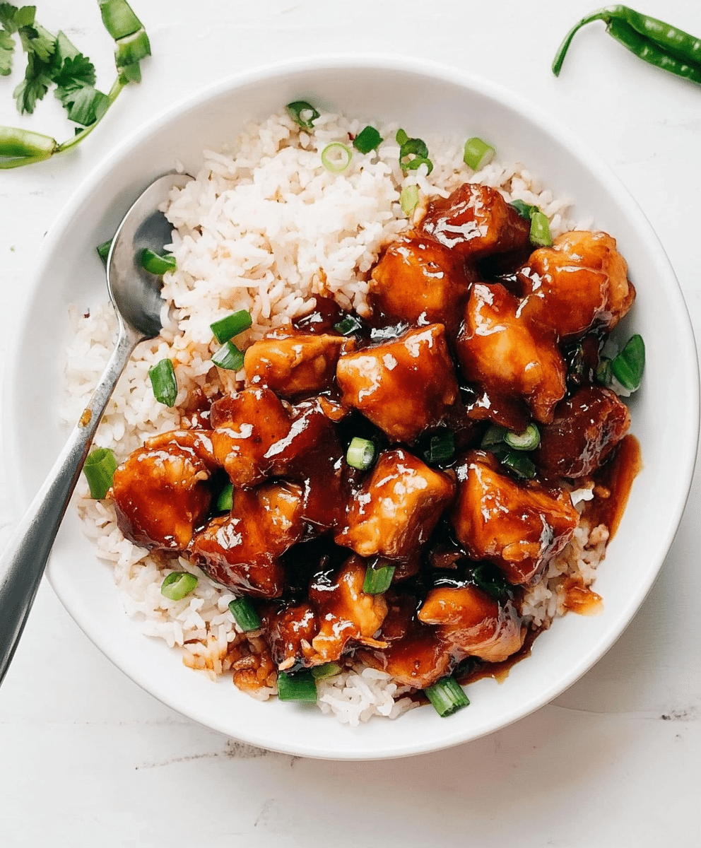 Honey Bbq Chicken Rice Recipe - ymrecipes.com