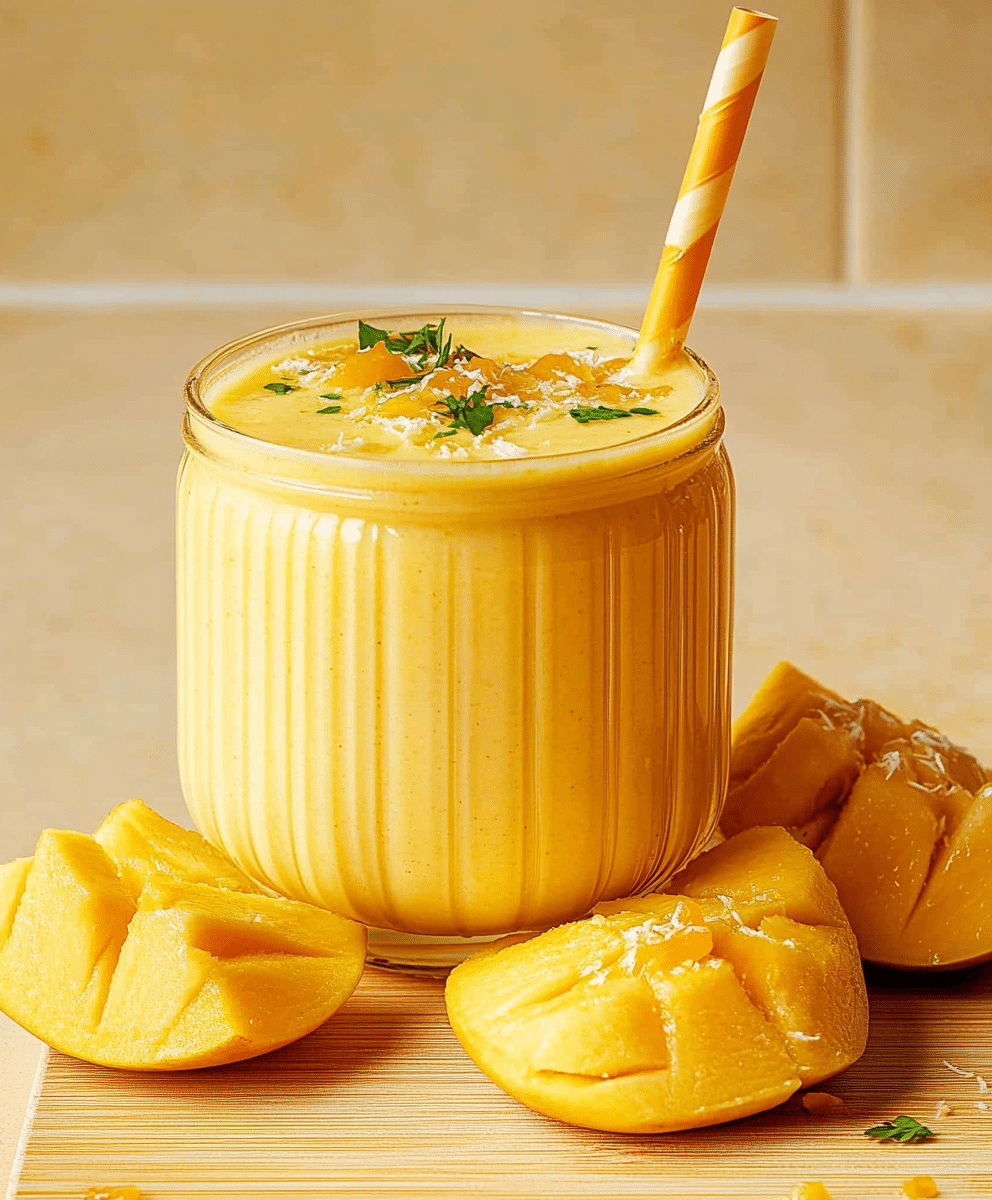 Orange Mango Smoothie Recipe - ymrecipes.com